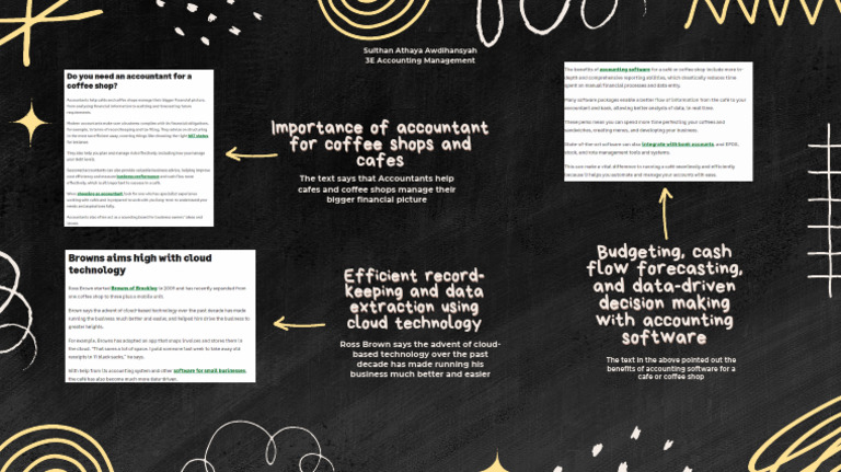 MindMapping Accounting For Coffee Shop | PDF | Computers