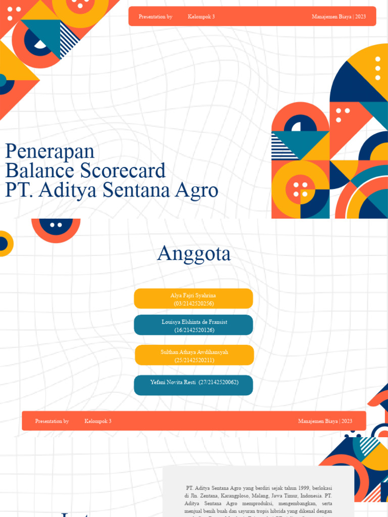 Contoh Kasus Balance Scorecard KEL 3 | PDF