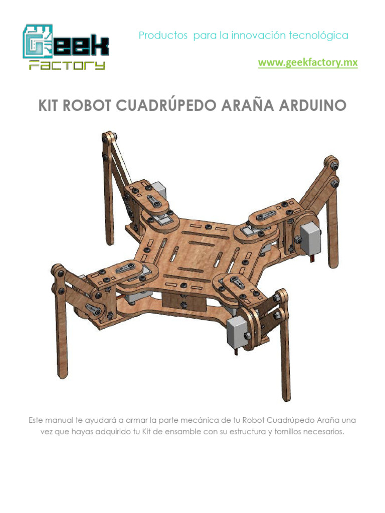 Kit Robot Cuadrúpedo Araña Arduino | PDF