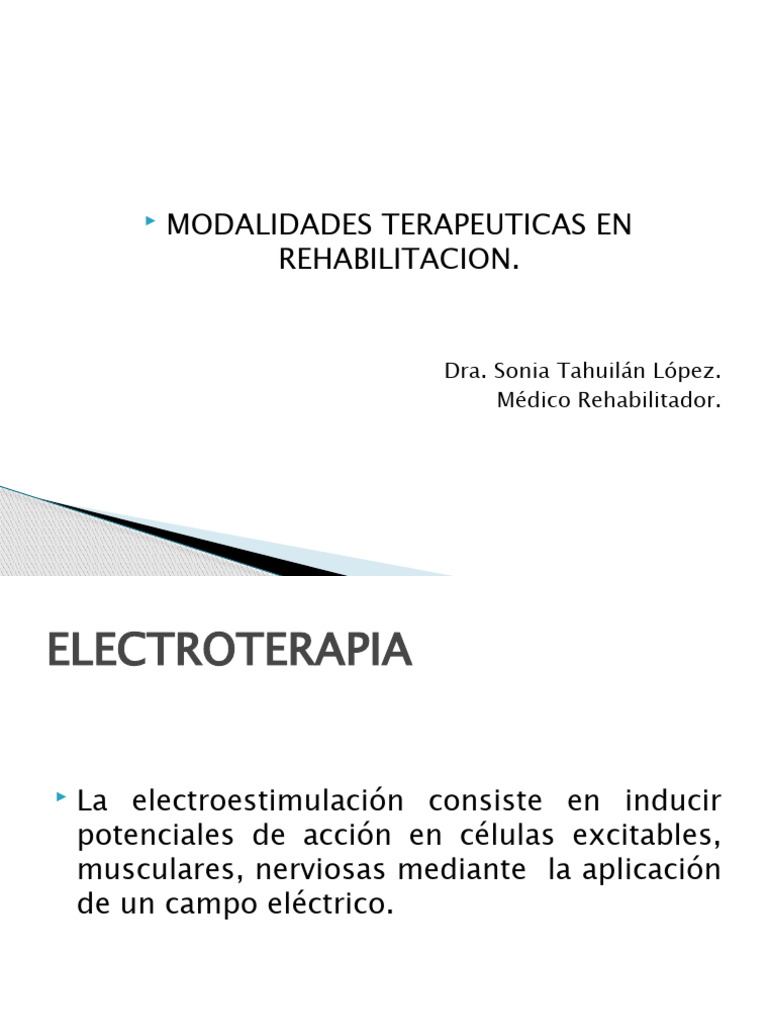 ELECTROTERAPIA | PDF