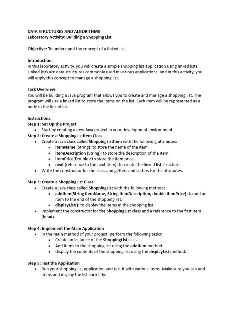 Finals Lab 1 Linked List | PDF