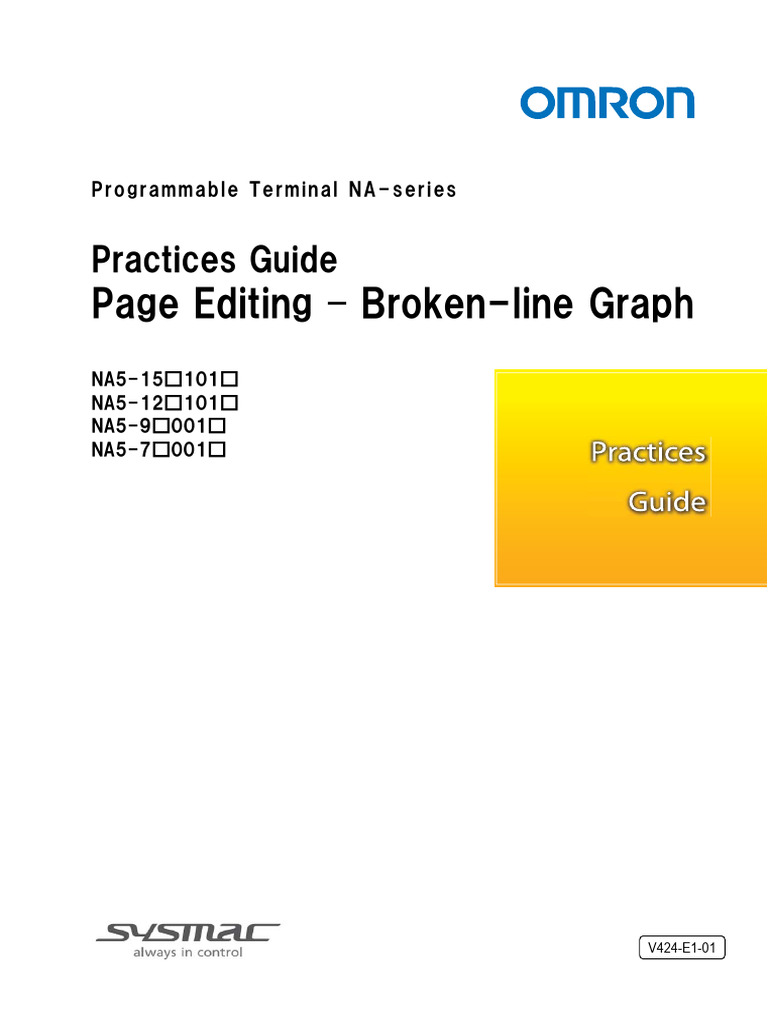 NA5 Practice Guide for Broken-line Graph V424-E1-01 | PDF