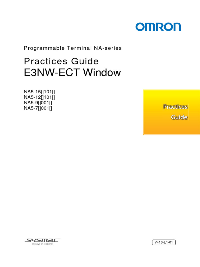 NA5 Practice Guide For E3NW V416-E1-01 | PDF