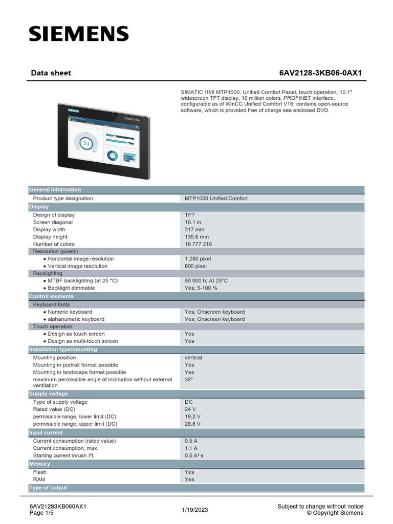 10inch HMI Datasheet | PDF | Usb Flash Drive | Usb