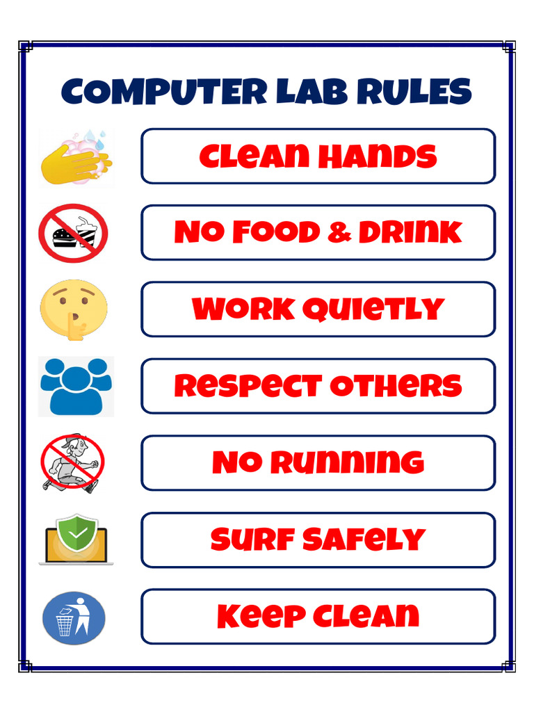Computer Lab Rules | PDF