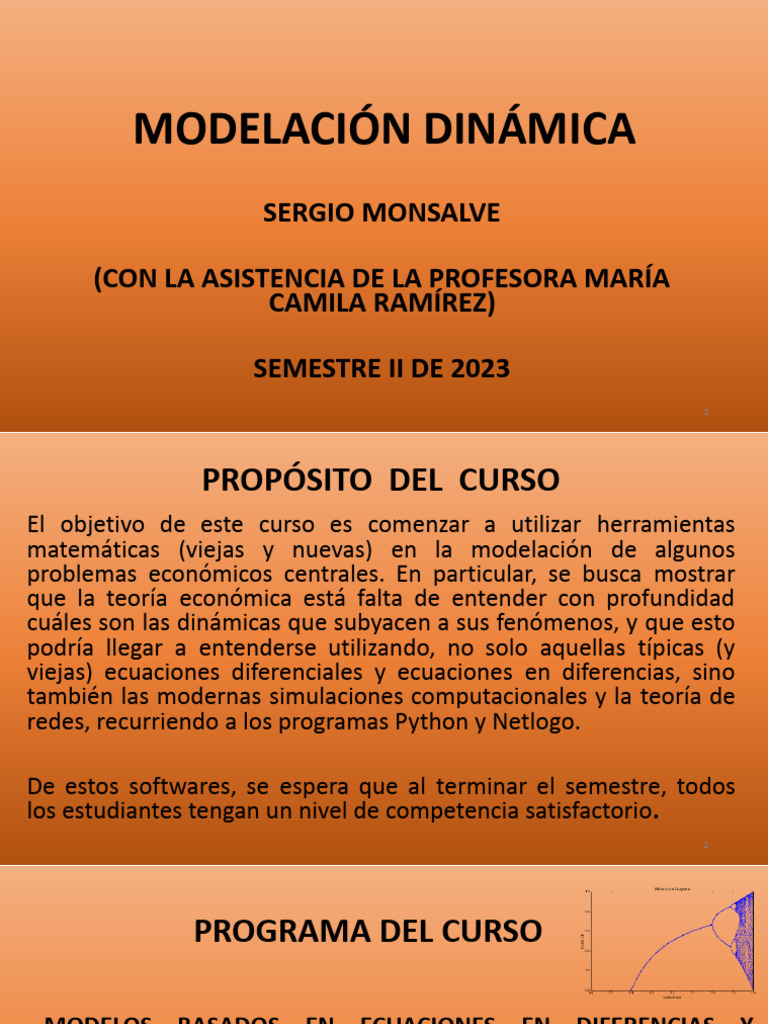 Modelación Dinámica en Economía | PDF | Teoría del caos | Principio de ...