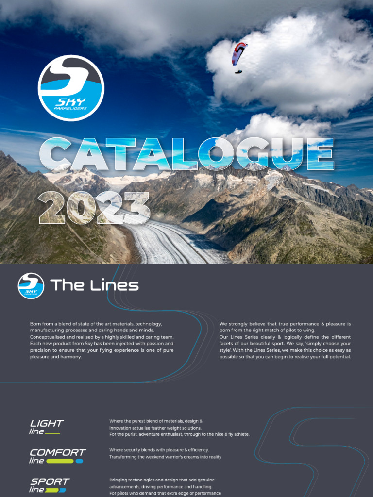 Catálogo SKY PARAGLIDER | PDF | Glider (Sailplane) | Gliding