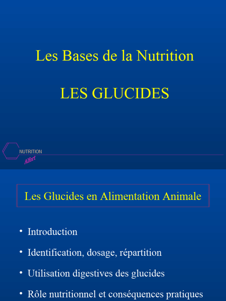 06 Glucides | PDF | Fibre alimentaire | Régime et nutrition