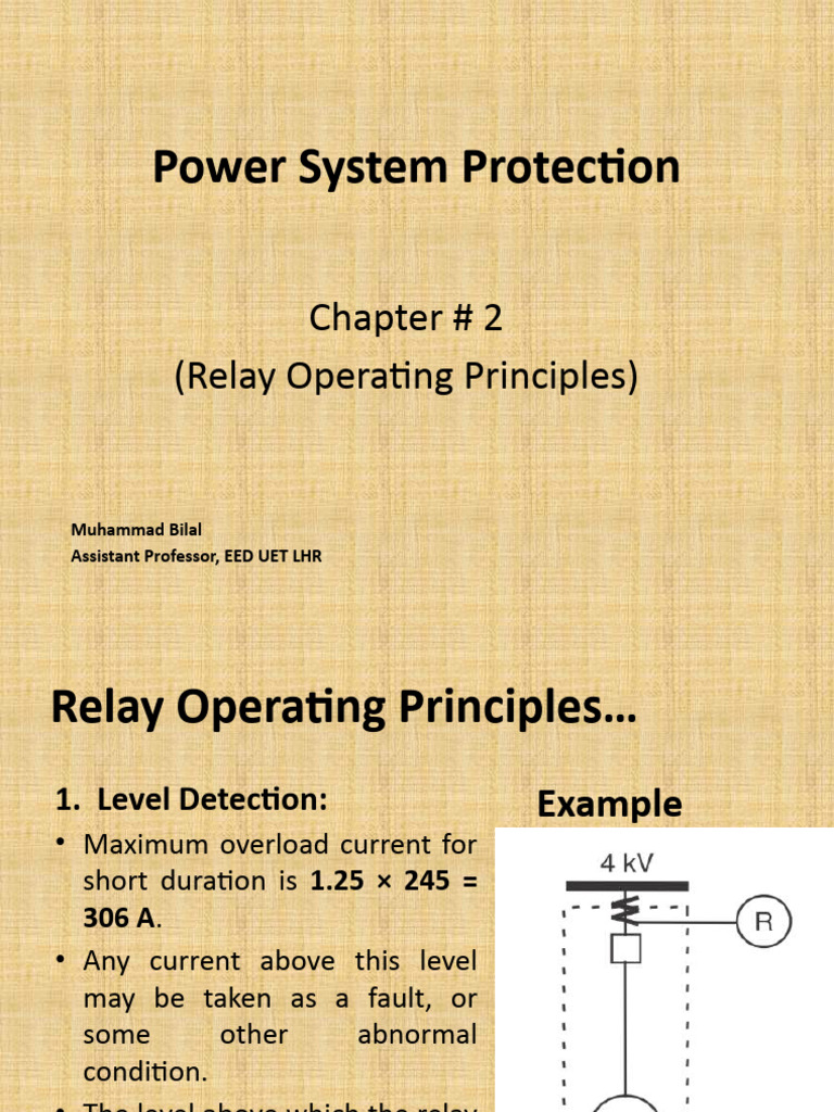 Psp Slides Ch 2 Relay Operating Principles Download Free Pdf