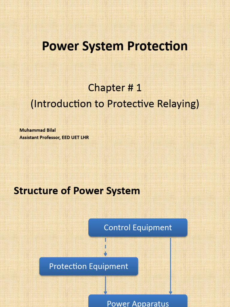 PSP - Slides CH # 1 (Introdution To Protective Relaying) | PDF ...