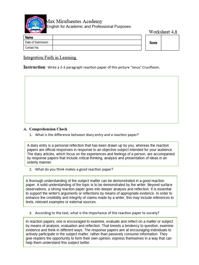 11 - 4 EAPP Worksheets CRtytyt | PDF