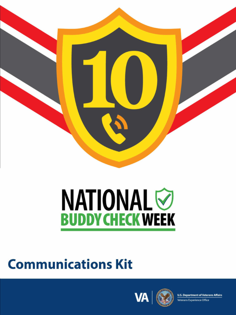 Buddy Check Week Outreach Kit | PDF | United States Department Of ...