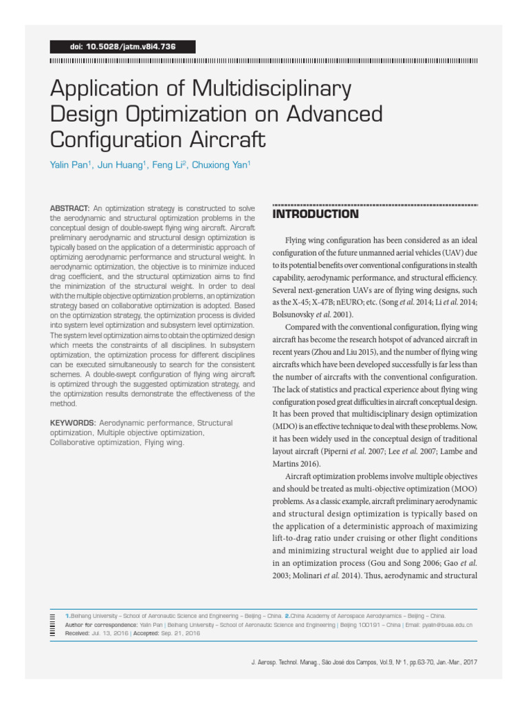 Application of Multidisciplinary Design | PDF