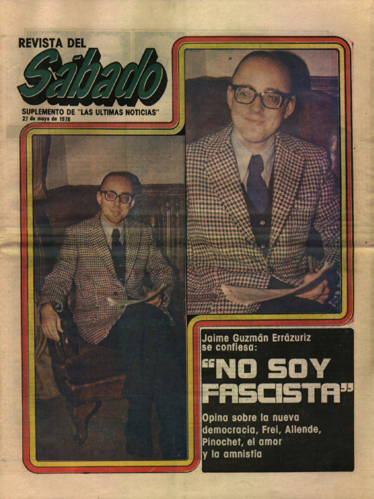ENT.78.01 Prensa Entrevista Revista Del S Bado Jaime Guzm N Se Confiesa Por B Rbara Hayes 1978 | PDF