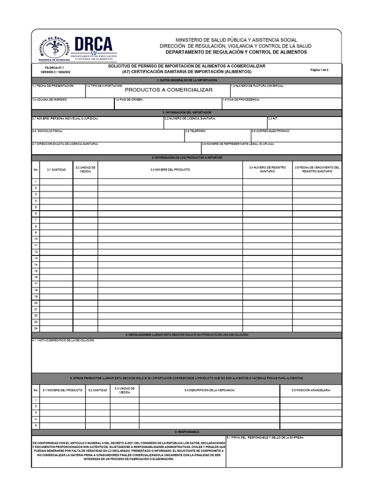 FS Drca 07 1 | PDF | Alimentos | Factura