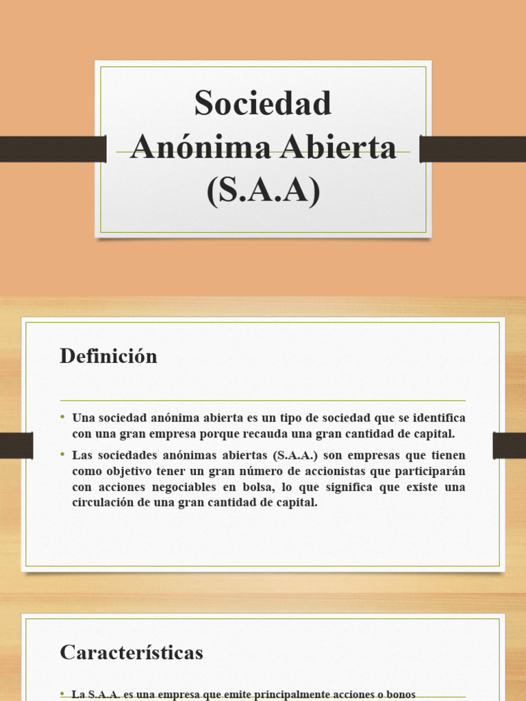 Sociedad Anonima Abierta Trabajo Jany | PDF