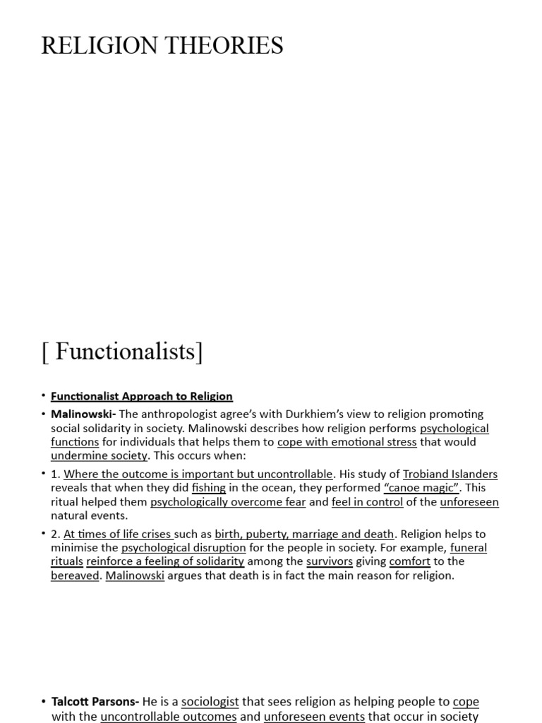 Religion Theories 2 | PDF