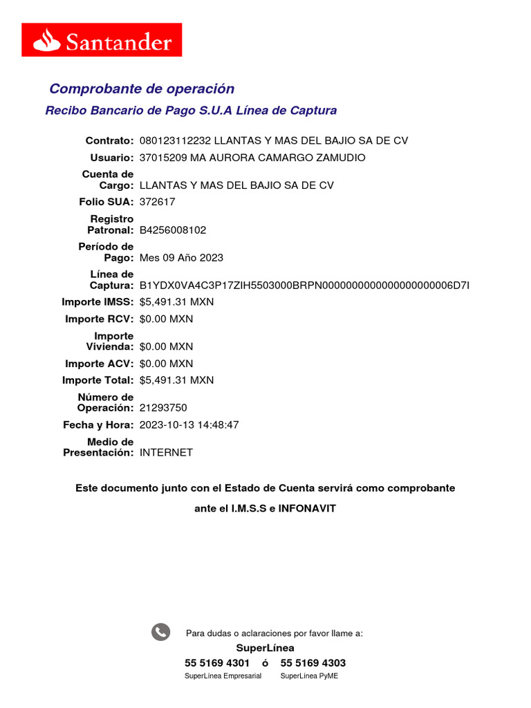 Comprobante Pago SIPARE 13102023 | PDF | Negocios