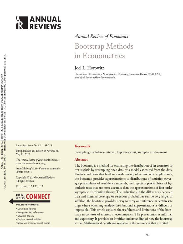 Horowitz Annu Rev | PDF