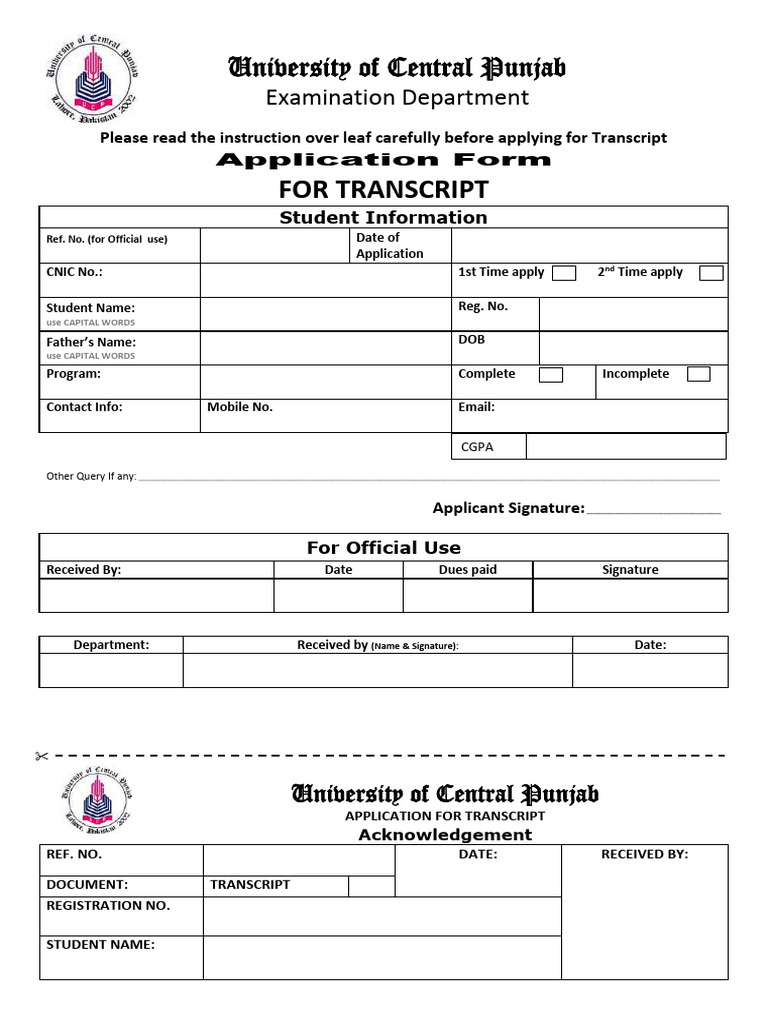 PROFORMA-FOR-ISSUANCE-OF-TTRANSCRIPT-WHITE | PDF