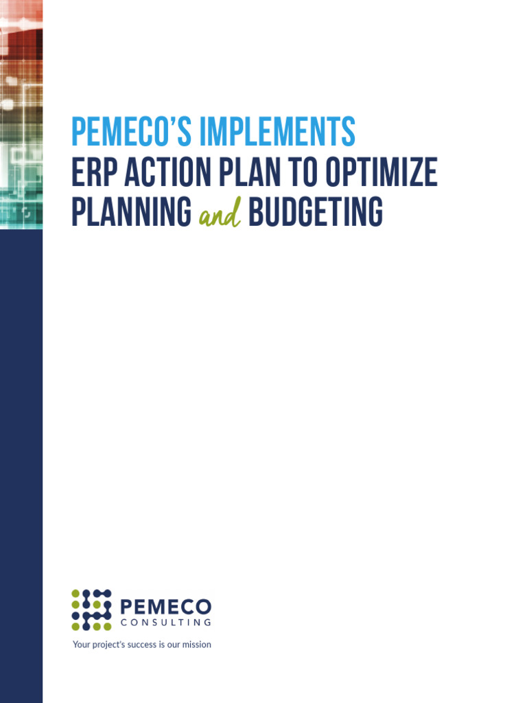 Casestudy - Pemeco Implements ERP Action Plan To Optimize Planning and Budgeting | Download Free ...