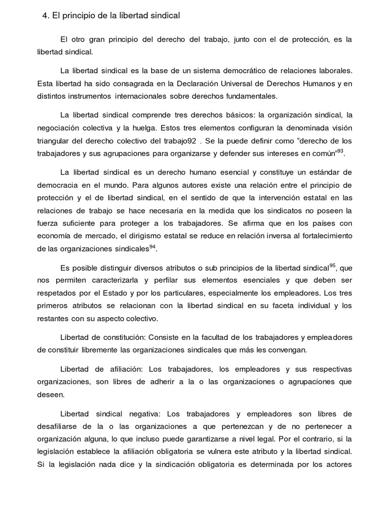 Libertad Sindical | PDF | Sindicato | Derecho laboral