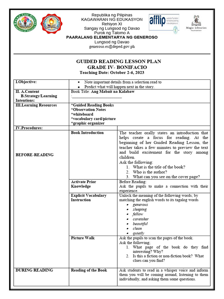 Final Galinato LESSON PLAN Ang Mabait Na Kalabaw | PDF