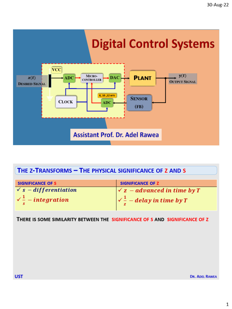 Digital Control Systems - Lecture - 3 | PDF
