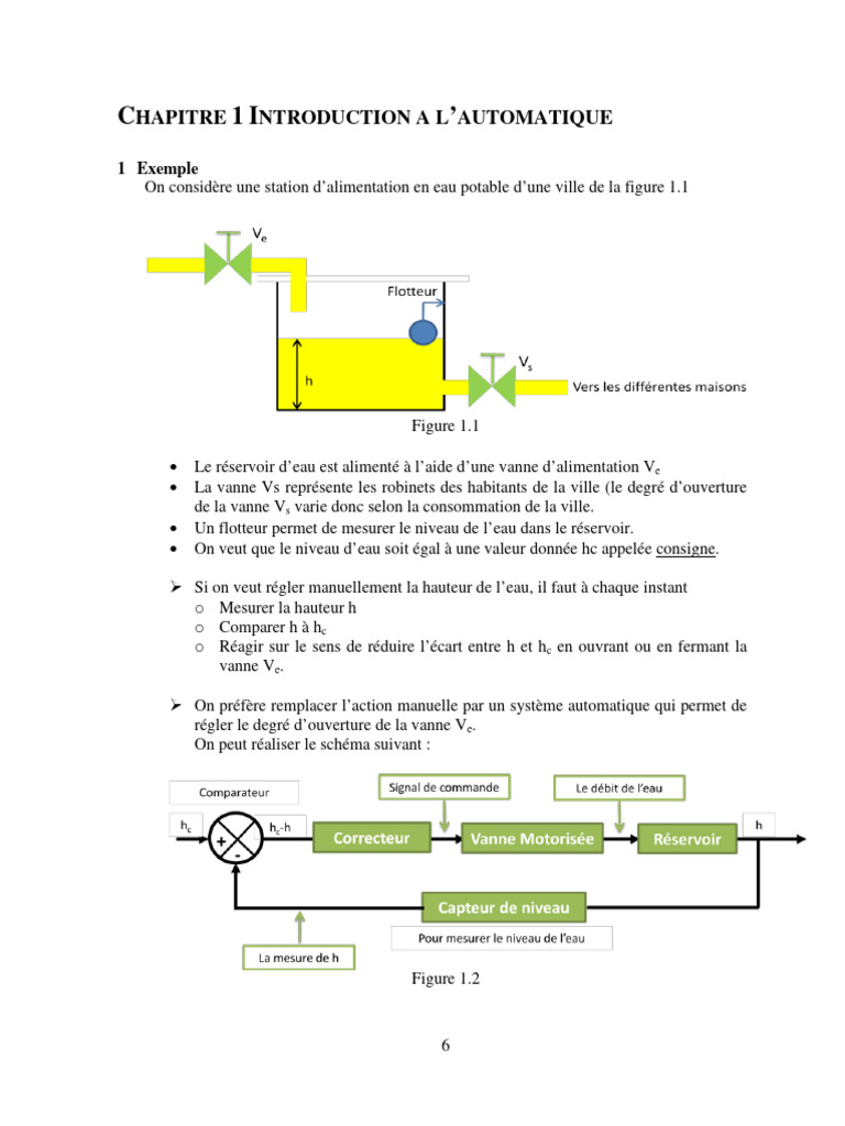 Introduction à l'automatique et régulation | PDF