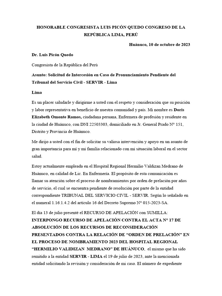 Dr. Luis Picon Quedo Congresista | PDF | Ciencias sociales