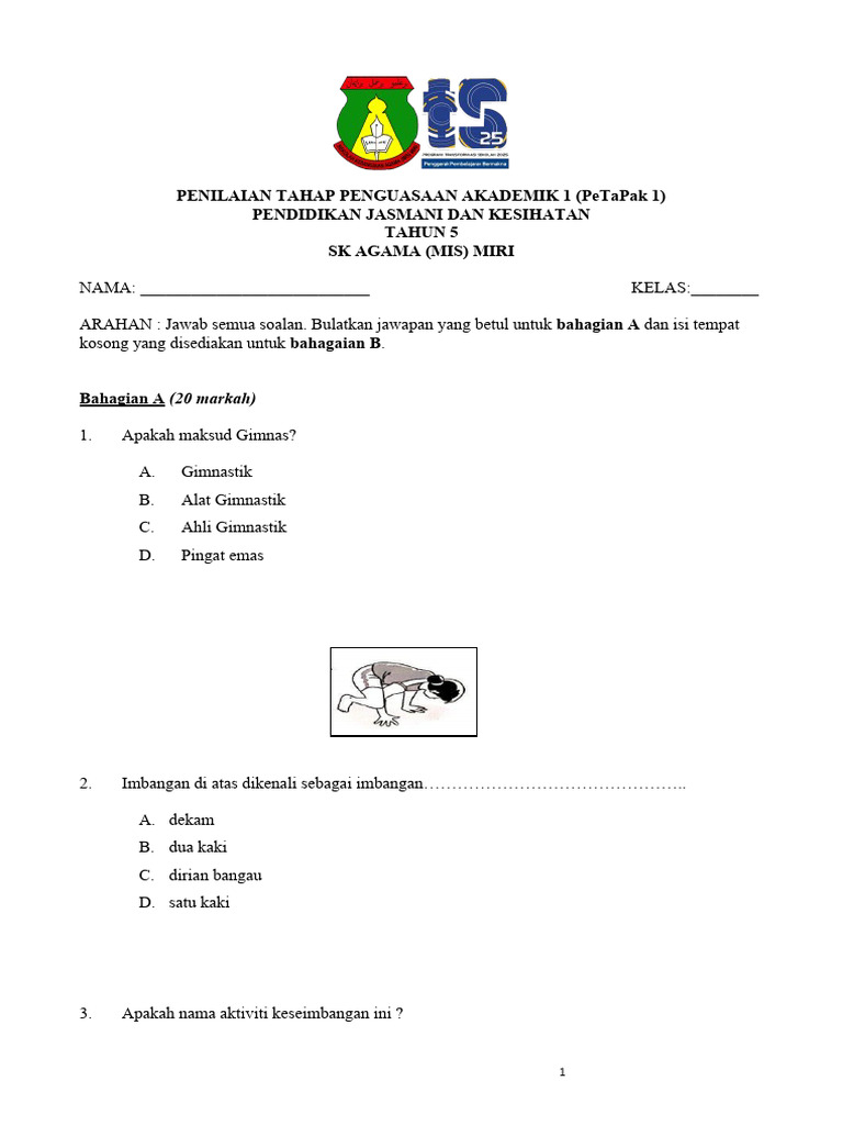 PJPK Tahun 5 PeTaPaK 1 | PDF