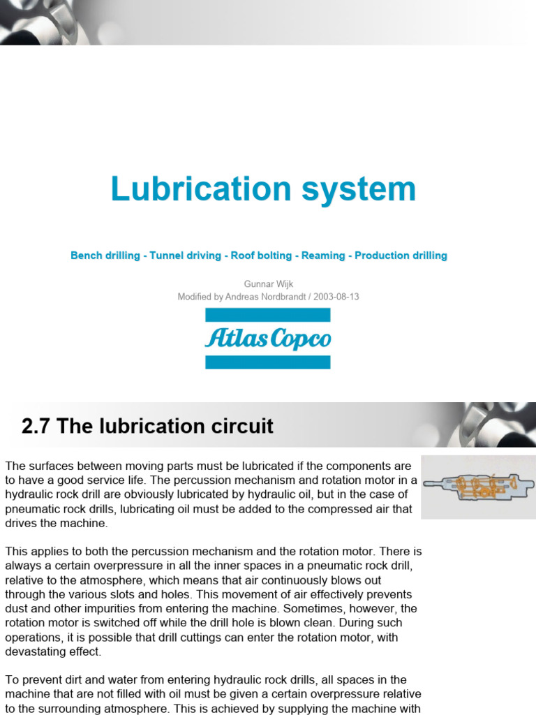 12 Lubrication System | PDF | Drilling | Lubricant