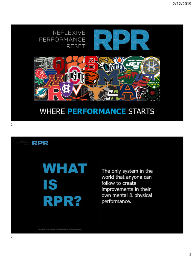 SPRINZ Conference Keynote 2019 How Reflexive Performance Reset Can Help You Build A More ...