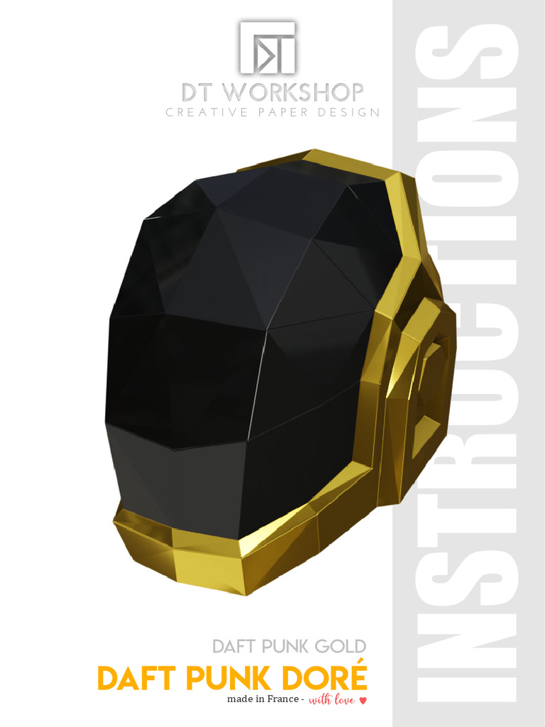 Casco Daft Punk Dorado Guia | PDF