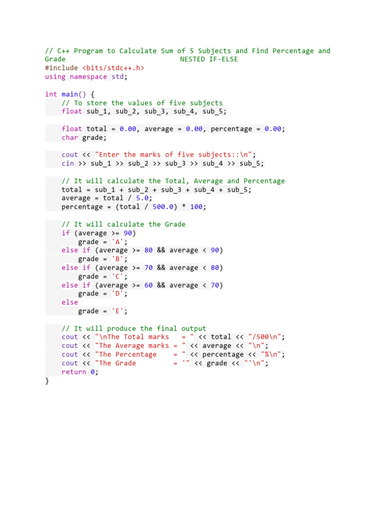 C Computer Program Gode Pdf Namespace Computer Programming