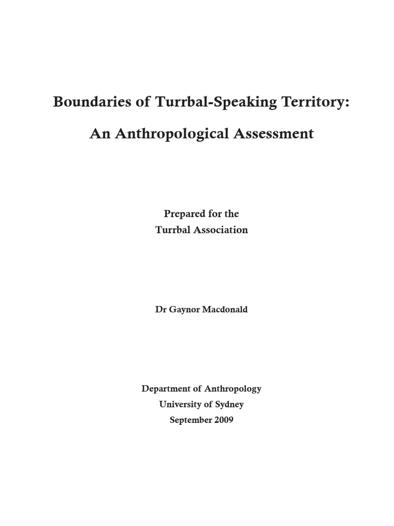 2009 Turrbal Boundaries | PDF