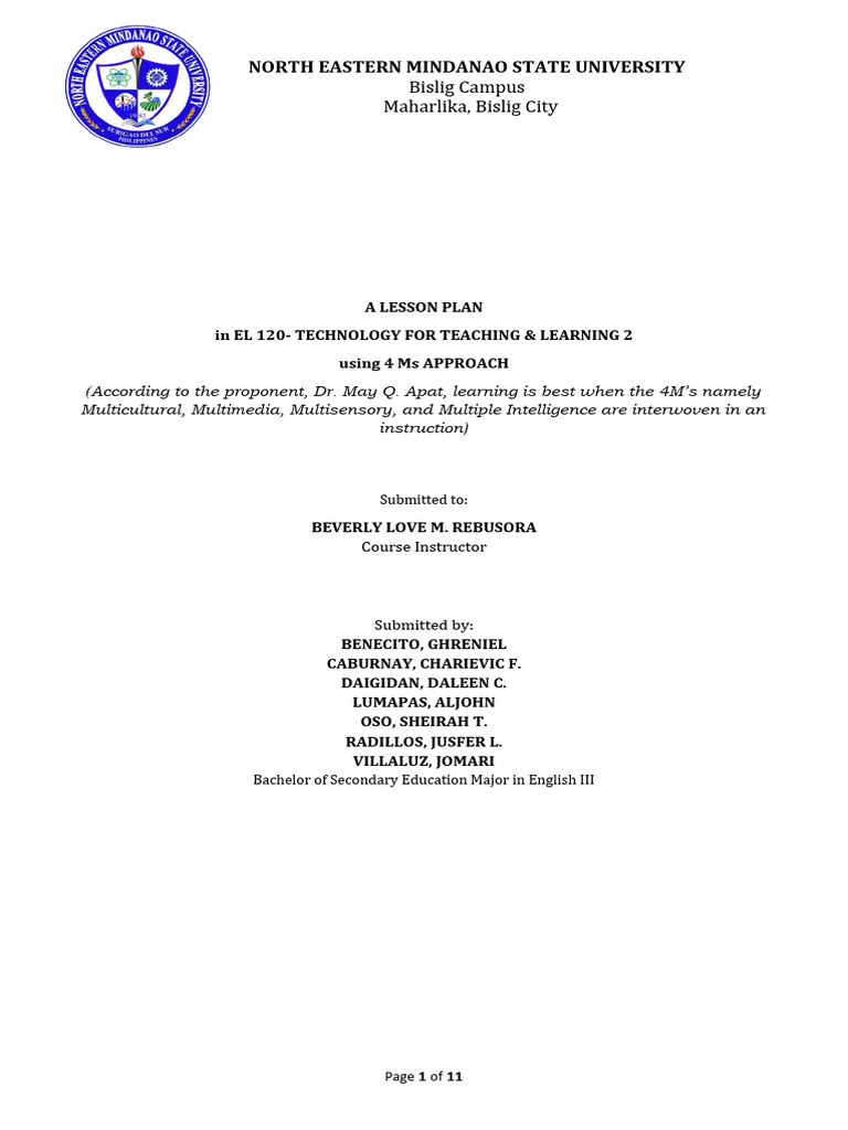 TECHers 4 Ms APPROACH TEMPLATE 1 | PDF