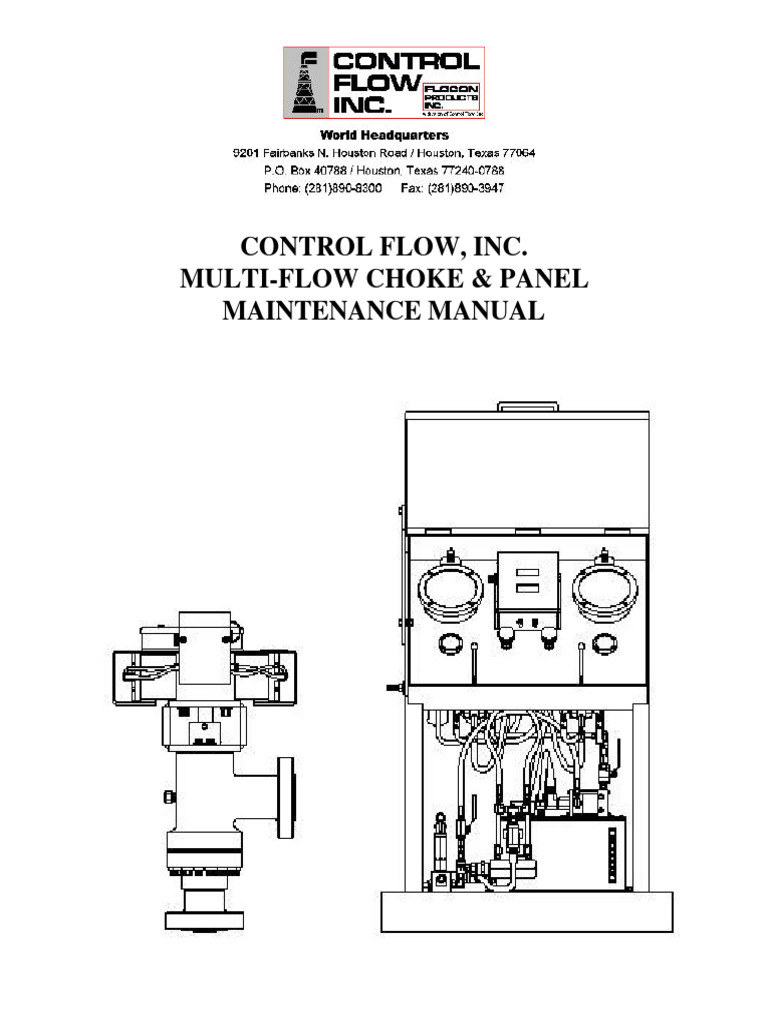 CFI Multi Flow Choke Manual | PDF | Valve | Pump CFI Multi Flow Choke Manual | PDF | Valve | Pump