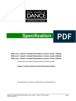 RAD Ballet Exam Grading Explained | PDF | Dances | Cognition