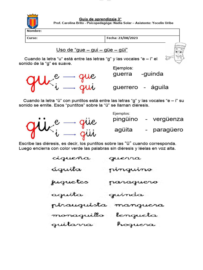 Guia 1 Gue Gui Gue Gui | PDF | Tipografía | Texto