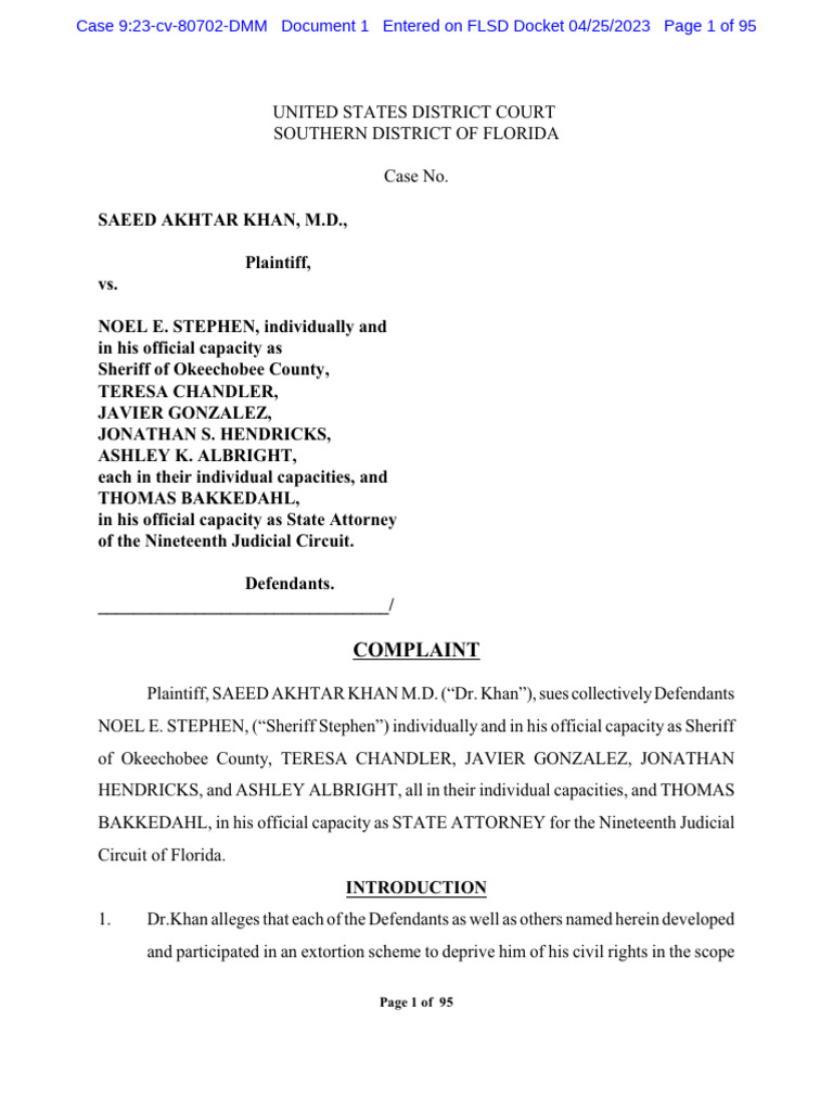 Complaint: Page 1 of 95 | PDF | Complaint | Trials