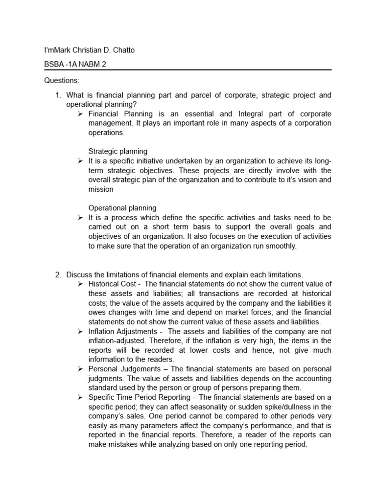 Nabm 2 Assignment | PDF