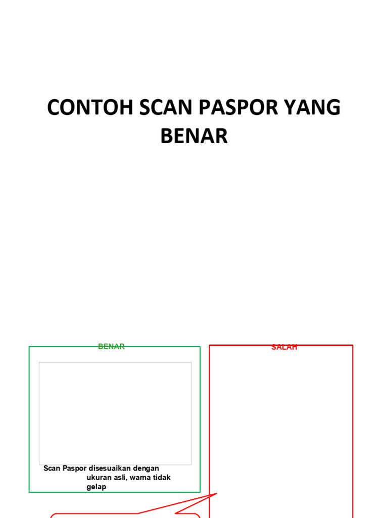 Data 05-11-2020 Contoh Scan Paspor Yang Benar | PDF