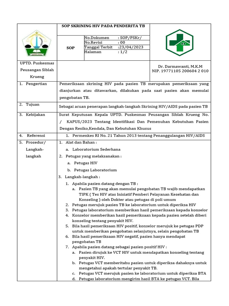 Sop Terbaru Identifikasi Pasien Berkebutuhan Khusus | PDF ...