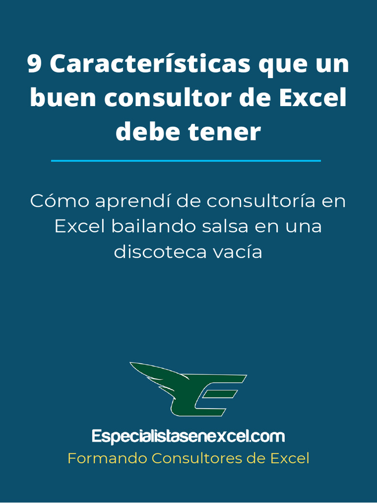 Características Buen Consultor de Excel | PDF