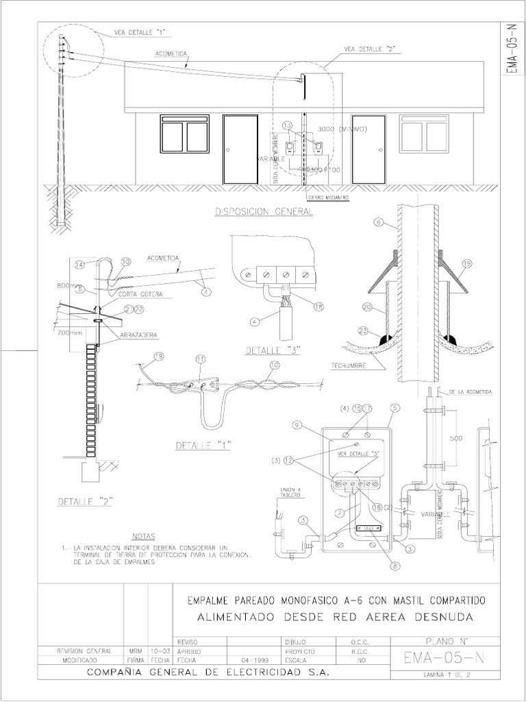 Empalme Con Mastil Compartido | PDF