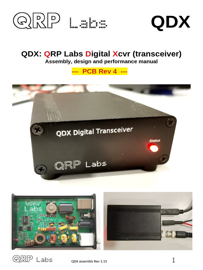 Manual - 1 - 15 QDX Ver 4 | PDF