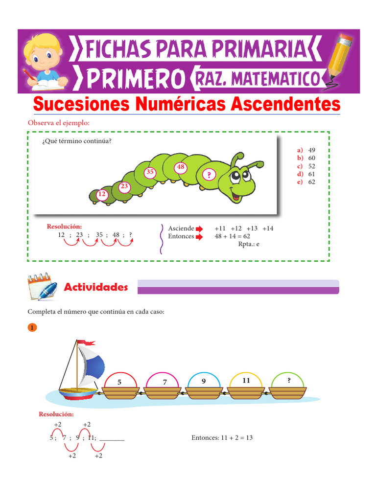 Actividades de Sucesiones Numéricas | PDF