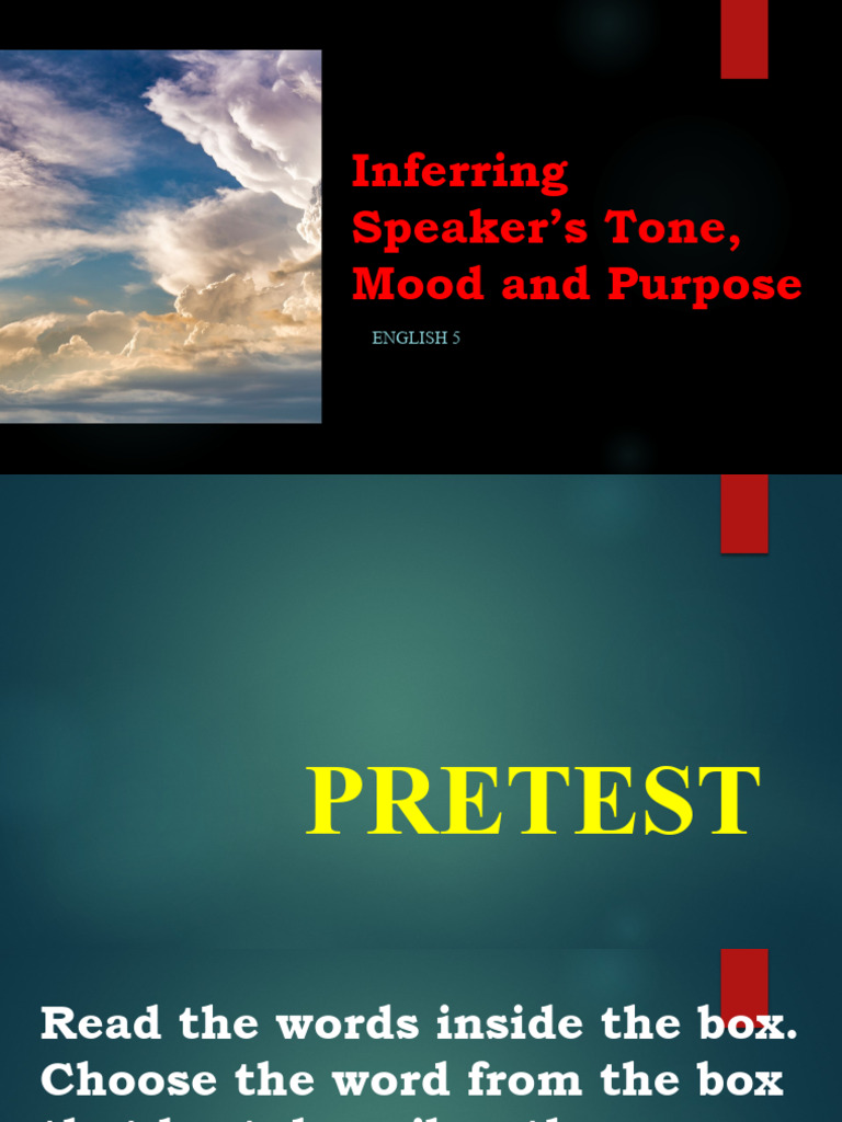 Inferring Speaker's Tone and Mood | PDF | Mood (Psychology) | Mental Health