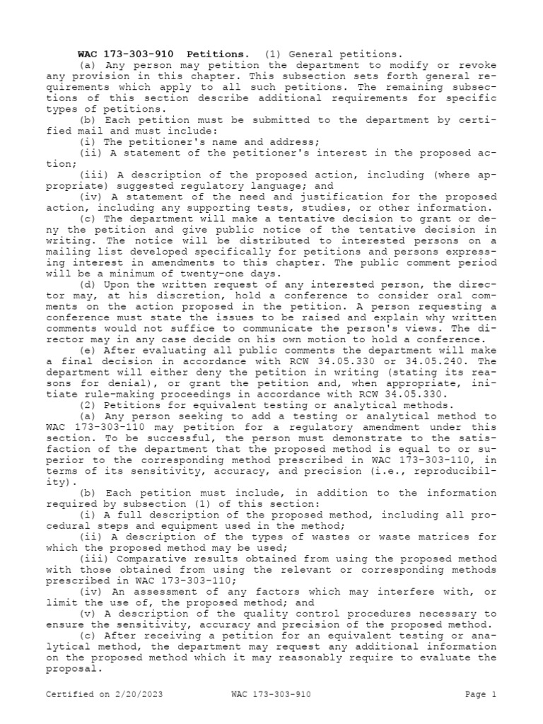 Wac 173 303 910 Pdf Waste Incineration